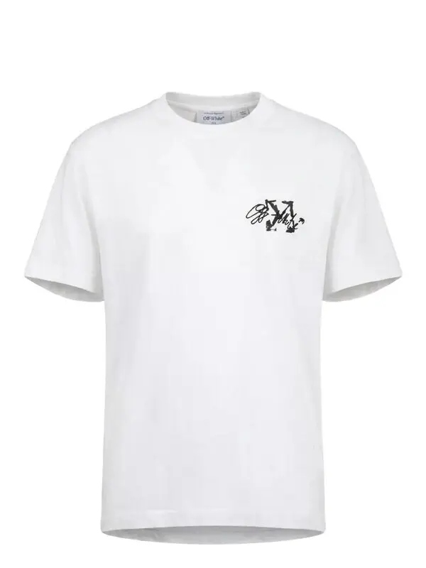 Off-White Stroke 2 Arrow Skate Crew-neck T-shirt - White