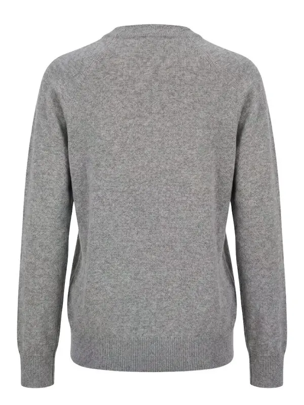 Peserico Striped Crew Neck Sweater - Grey