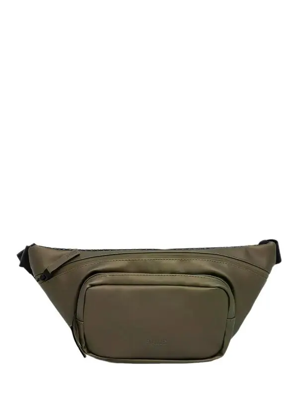 Rains Logo-embossed Zip-fastening Belt Bag - Green