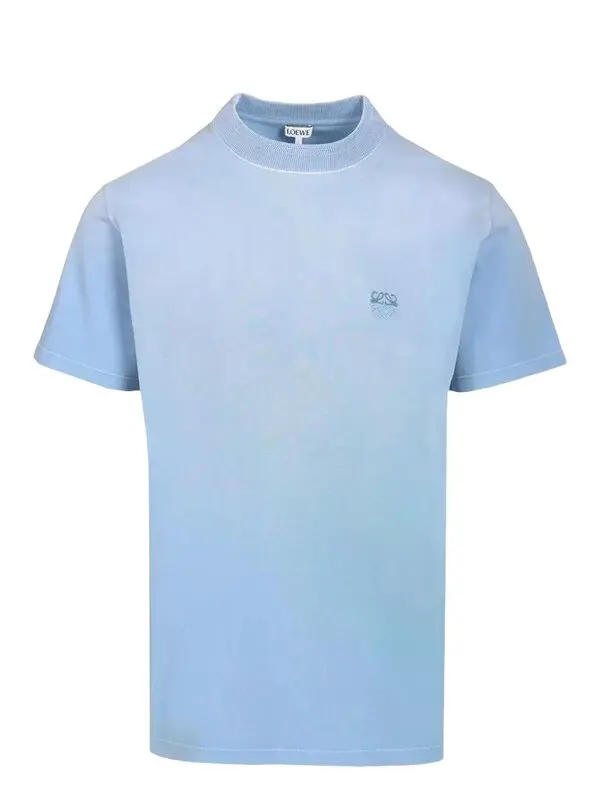 Loewe Anagram-embroidered T-shirt - Blue