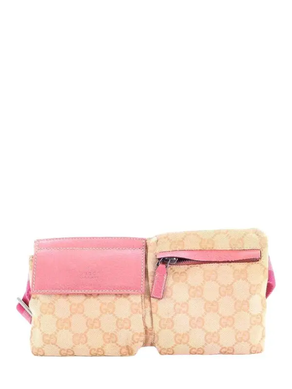 Gucci Vintage Gg Canvas Belt Bag - Pink