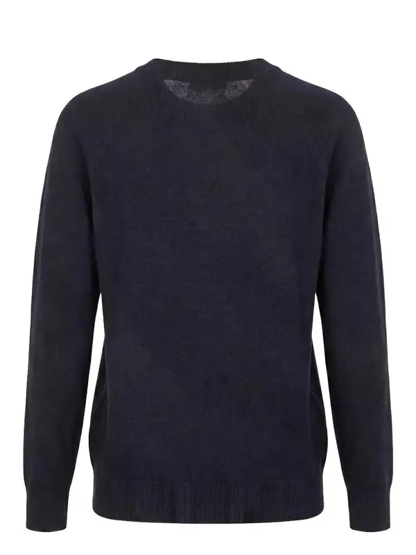 Peserico Striped Crew Neck Sweater - Blue
