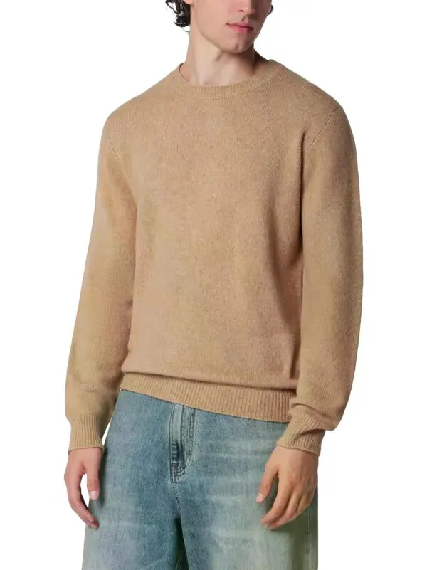 ROBERTO COLLINA Fine-knit Crew-neck Sweater - Neutrals