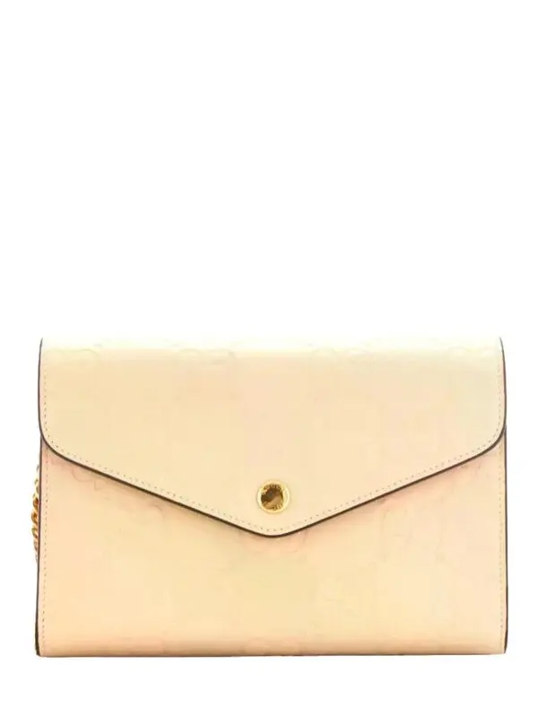 Gucci Envelope Wallet On Chain Shoulder Bag In Sima Leather - Neutrals