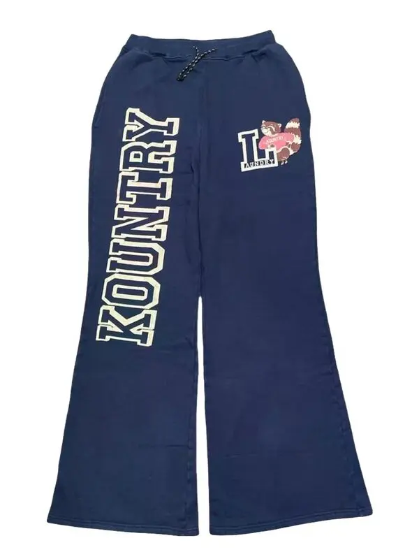 Kapital Kountry Flared Track Pants - Blue