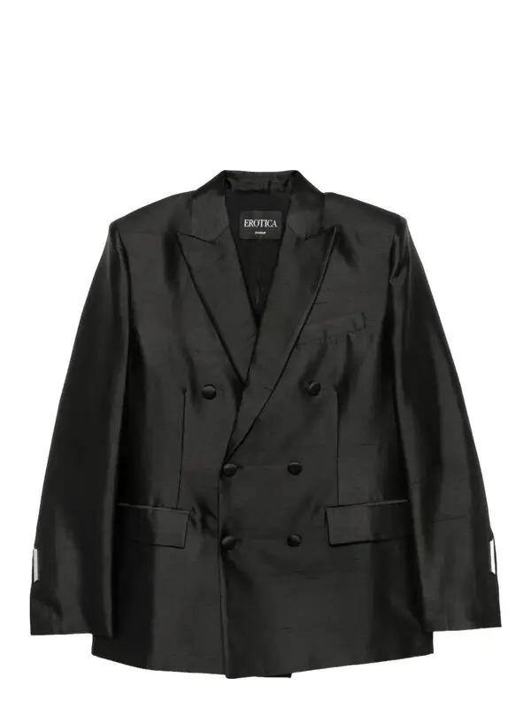 DONDUP Peak-lapel Double-breasted Blazer - Black