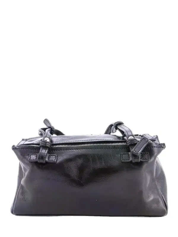 Givenchy Pandora Patent Mini Shoulder Bag - Black