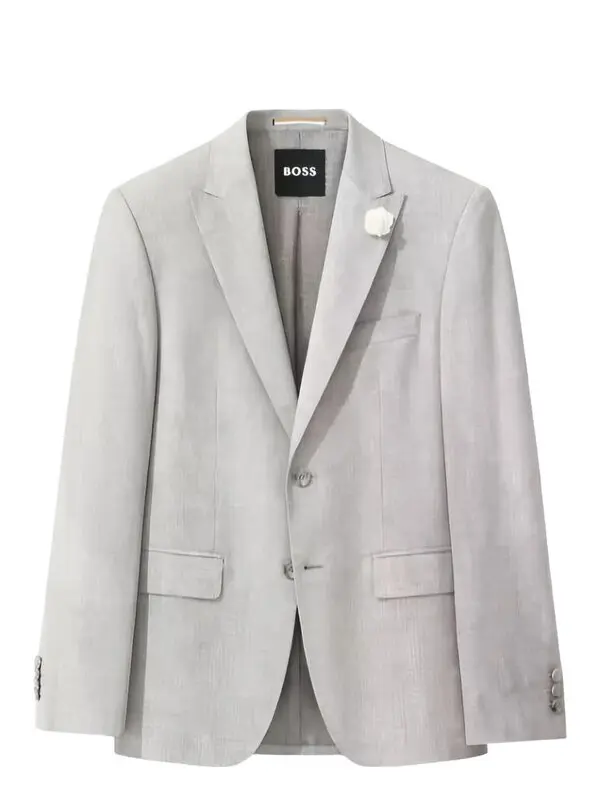 BOSS Mélange Peak-lapel Jacket - Grey