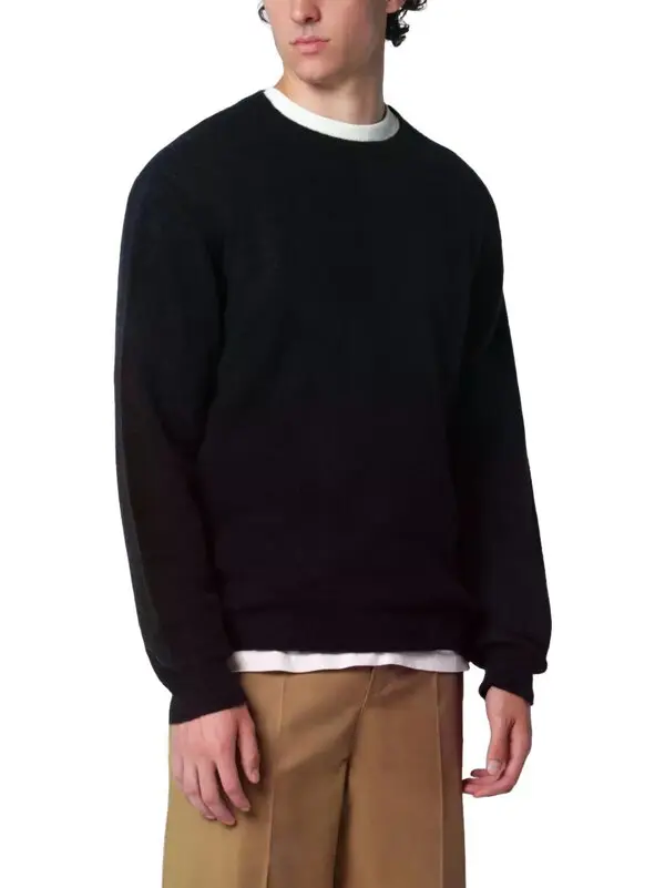 ROBERTO COLLINA Crew Neck Knit Sweater - Blue
