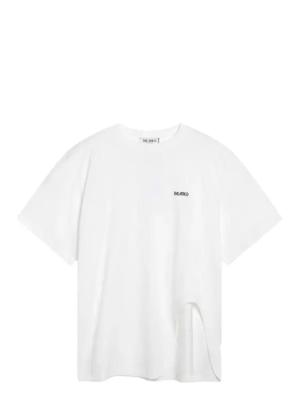Attico Logo-print Cut-out T-shirt - White