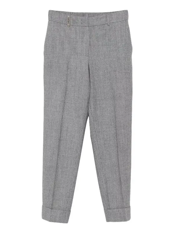 Peserico Tailored Concealed Closure Trousers - Grey