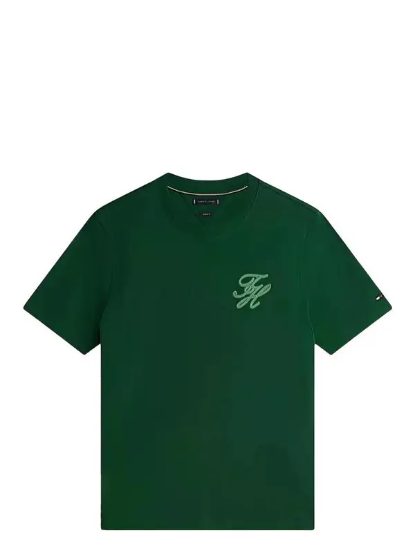 Tommy Hilfiger Logo-patch T-shirt - Green
