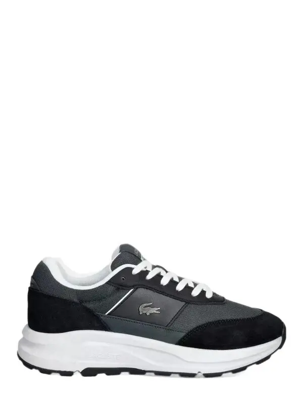 Lacoste Panelled Logo Plaque Sneakers - Black