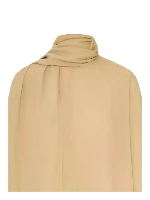 TOTEME Draped Scarf Blouse - Neutrals