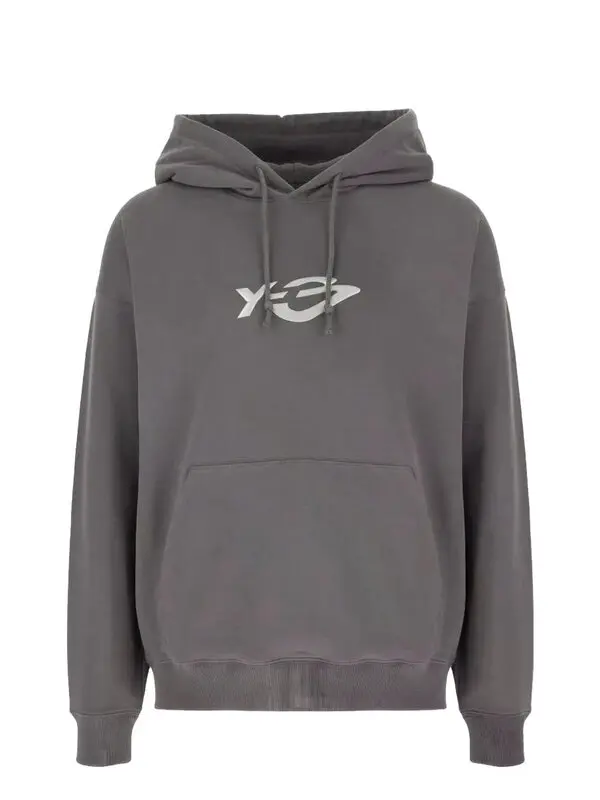 Adidas Cashmere Logo Print Hoodie - Grey