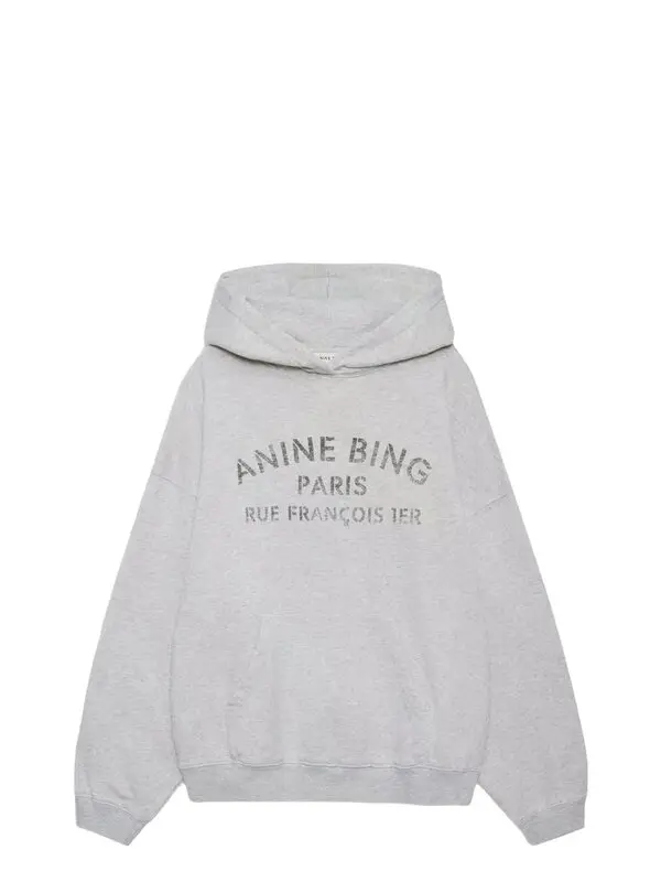 ANINE BING Harvey Paris Stencil Sweatshirt - Grey