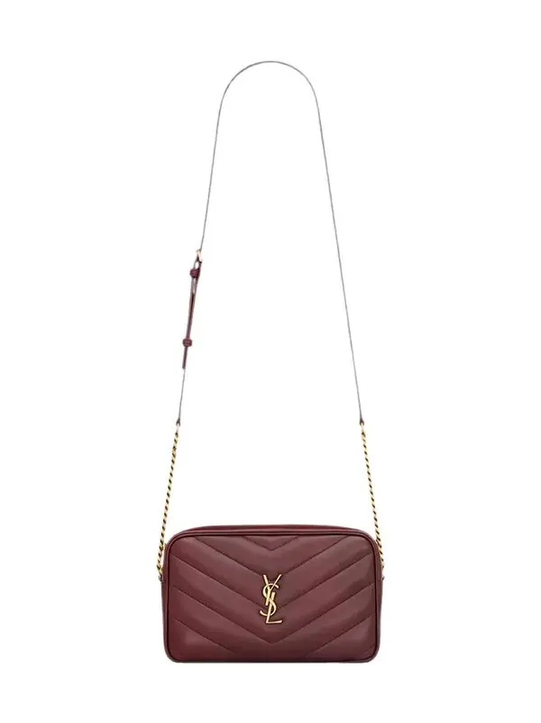 Saint Laurent Loulou Quilted Mini Shoulder Bag - Red