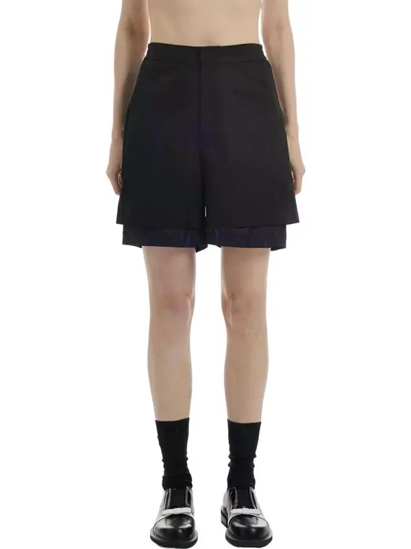 ADER ERROR Layered Panelled Shorts - Black