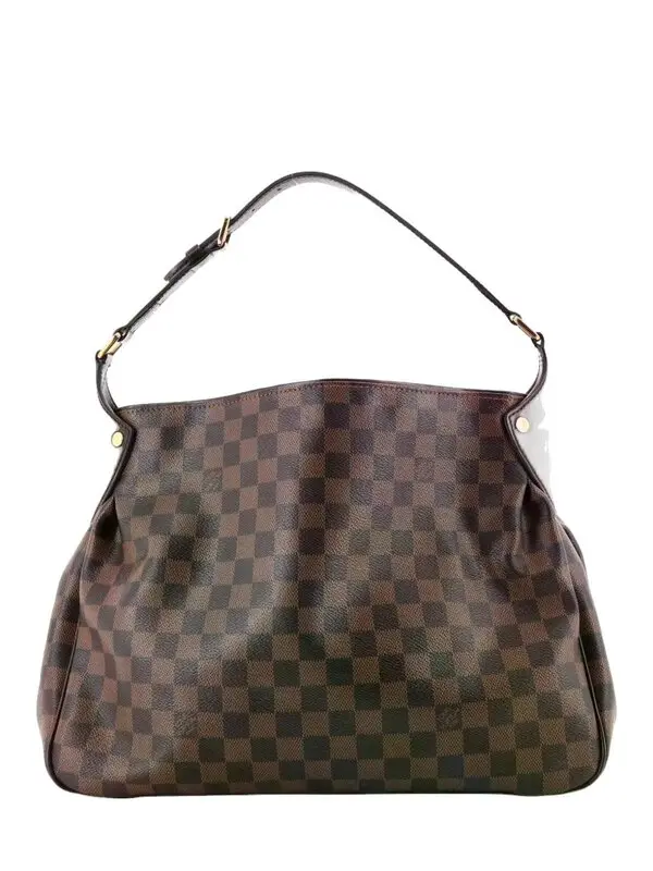 LOUIS VUITTON Damier Hobo Bag - Brown