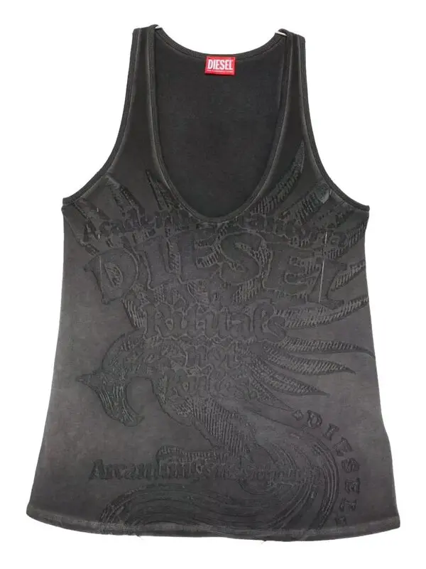 DIESEL® Sleeveless Scoop Neck Tank Top - Grey
