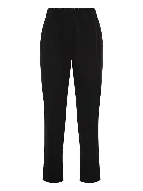Max Mara Slim-fit Stretch-jersey Trousers - Black