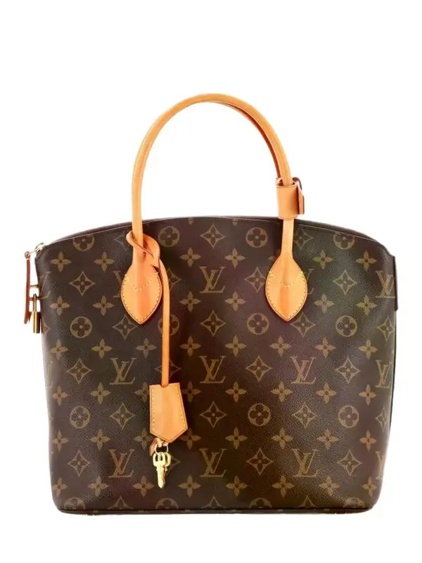 LOUIS VUITTON Monogram Canvas Lockit Nm Satchel - Brown