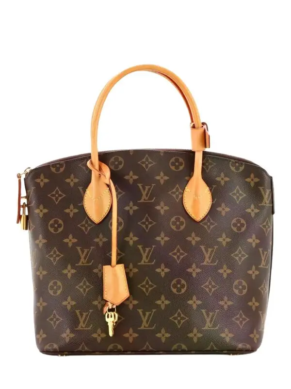 LOUIS VUITTON Monogram Canvas Lockit Nm Satchel - Brown