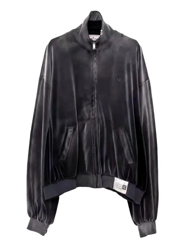 Mihara Yasuhiro Velour Zip-up Track Jacket - Grey