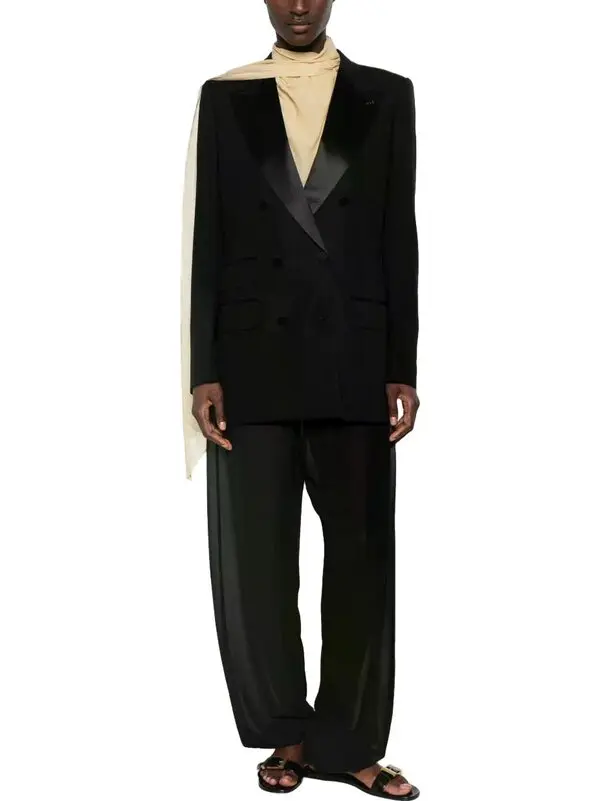 TOM FORD Double-breasted Blazer - Black