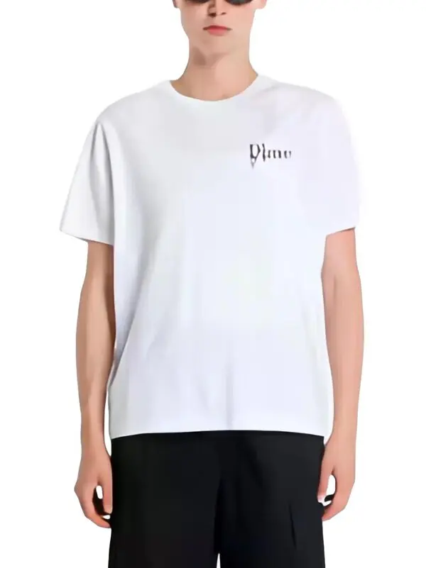DIME Logo Print Cotton T-shirt - White