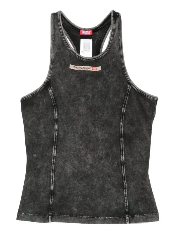 DIESEL® Irene Acid-wash Sleeveless Top - Grey