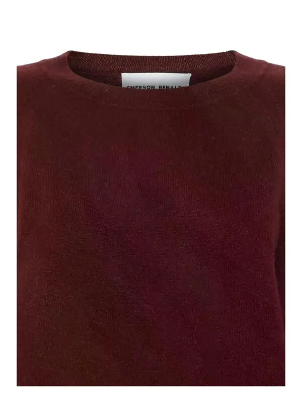 EMERSON RENALDI Fine Knit Crew Neck Sweater - Red