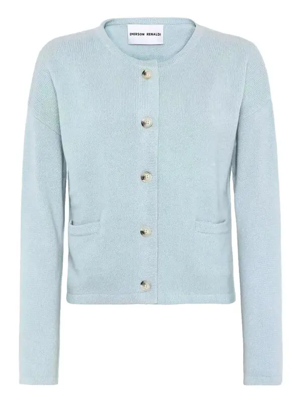 EMERSON RENALDI Fine-knit Cardigan - Blue