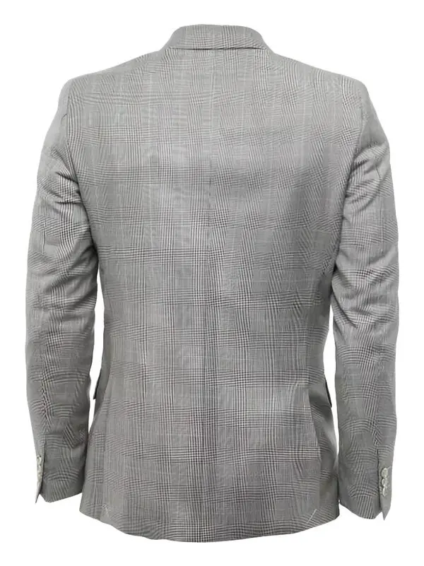 Corneliani Prince Of Wales Single-breasted Blazer - Black