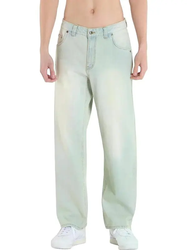 DIME Relaxed-fit Faded Jeans - Blue
