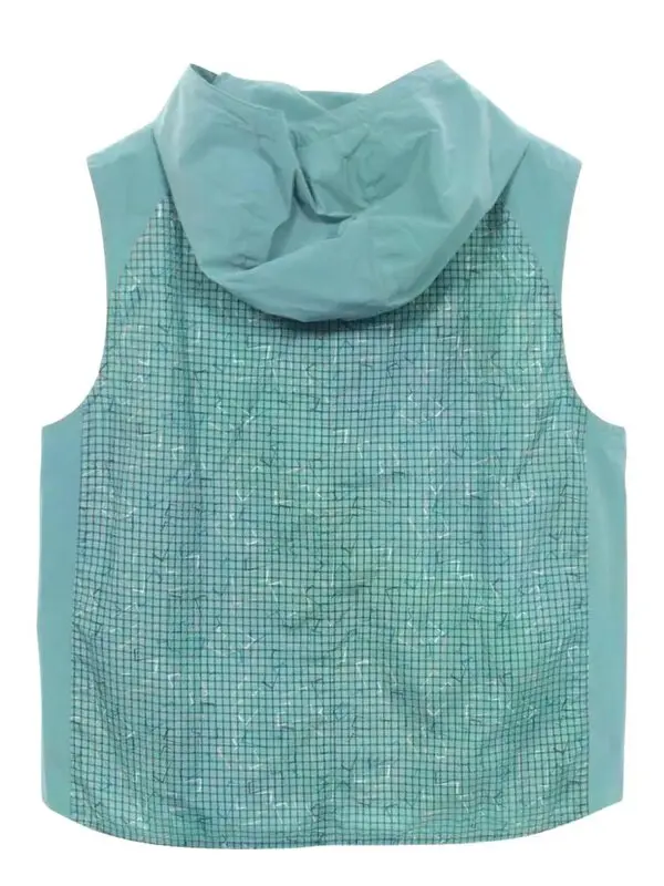 Hermès H Pattern Reversible Hooded Gilet - Green