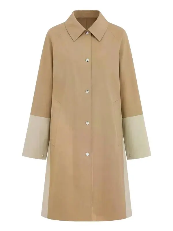 OOF WEAR Color-block Panelled Coat - Neutrals