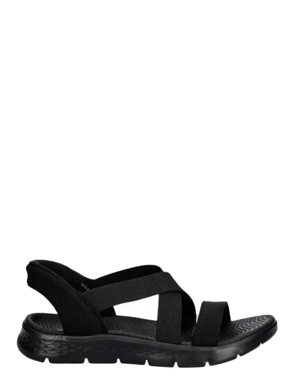 Sketchers Gowalk Flex Glimmer Up Strappy Sandals - Black
