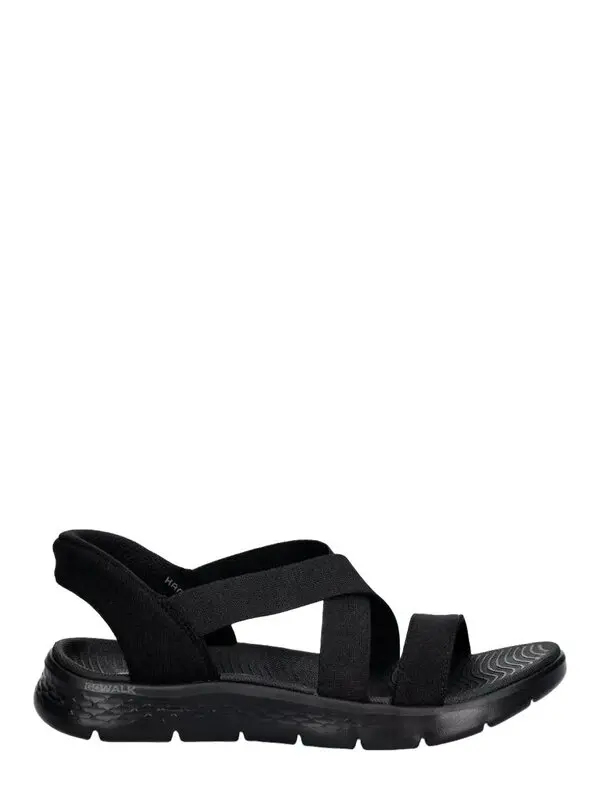 Sketchers Gowalk Flex Glimmer Up Strappy Sandals - Black