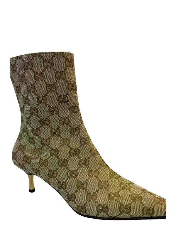 Gucci Monogram Pattern Pumps - Neutrals