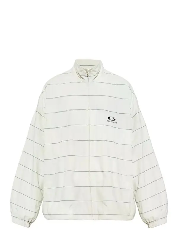 Balenciaga Striped Zip-up Jacket - Neutrals