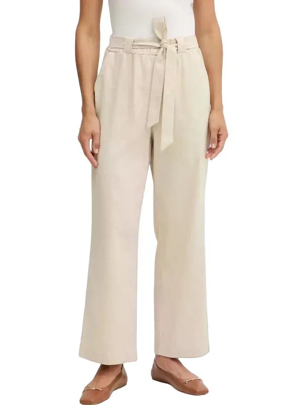 Joseph Ribkoff Belted Straight-leg Trousers - Neutrals