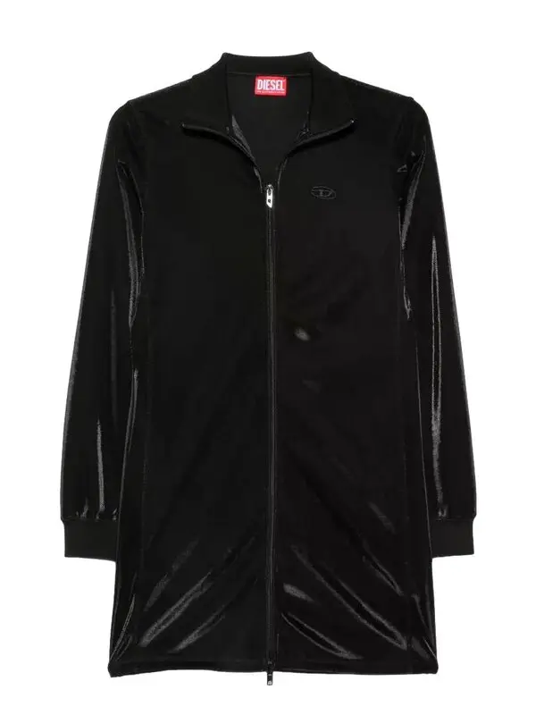 DIESEL® D-rosy Zip-up Mini Dress - Black