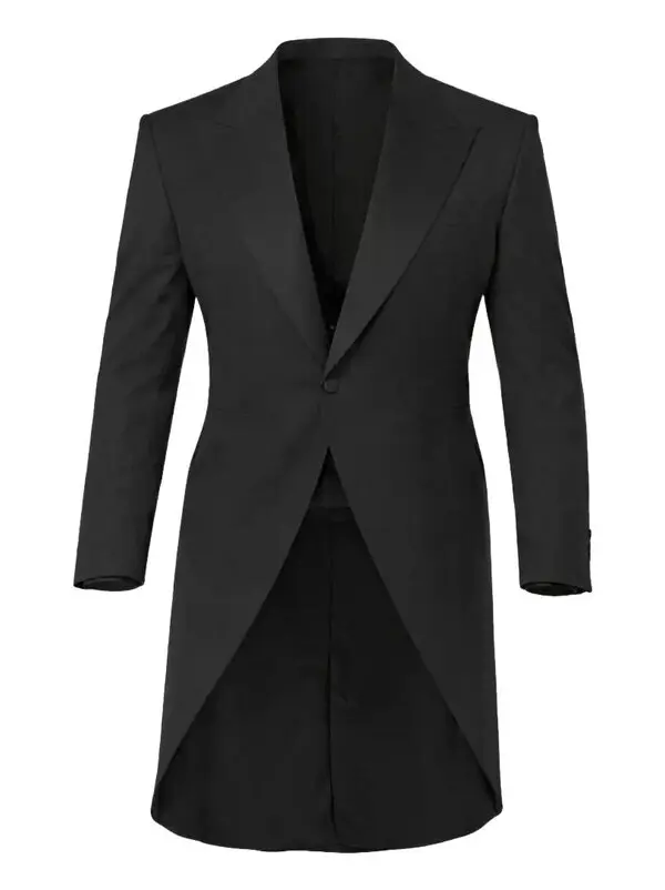 Corneliani Peak-lapel Wool Tailcoat - Black