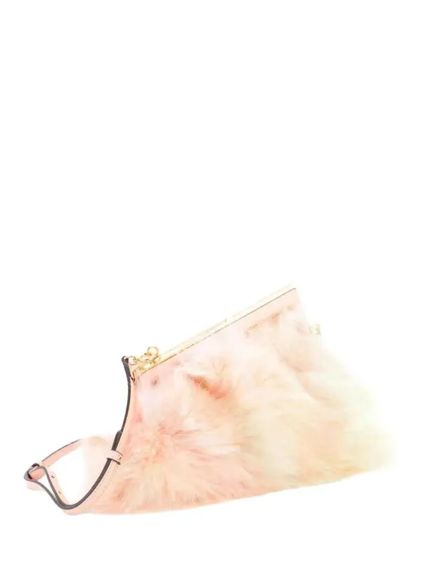 Fendi Fur Shoulder Bag - Pink
