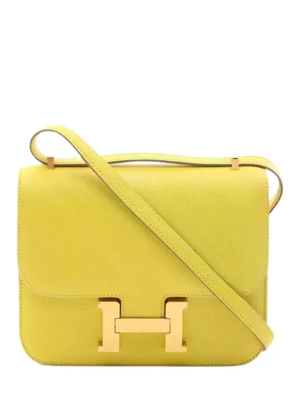 Hermès 2019 Mini Constance 3 Shoulder Bag - Yellow