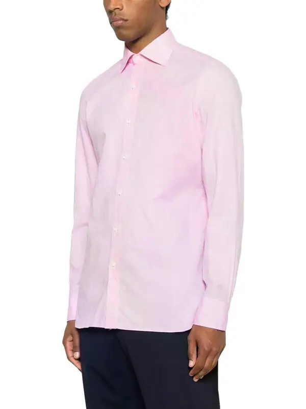 LUIGI BORRELLI Poplin Shirt - Pink