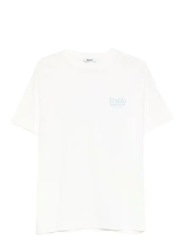 ERALDO Cotton Logo Print T-shirt - White