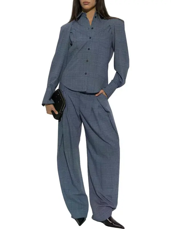 IRO PARIS Check Pattern Lidja Shirt - Blue