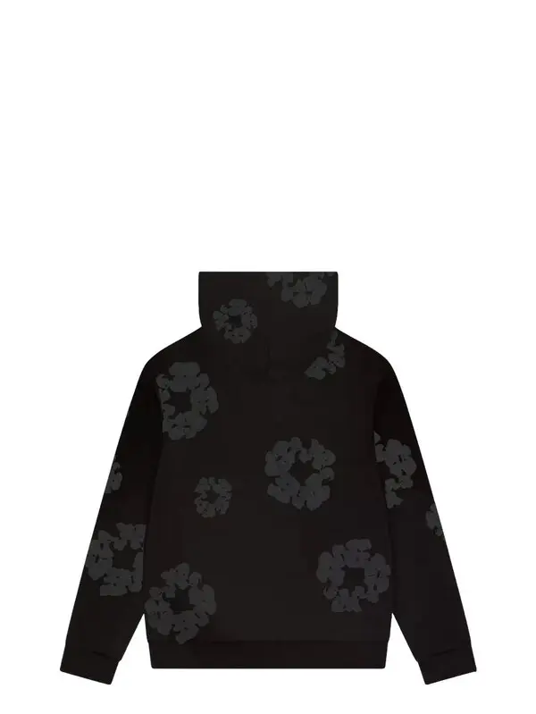 DENIM TEARS Long-sleeve Hoodie With Graphic Print - Black